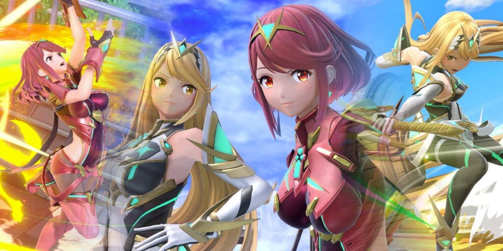 Desglose de personajes de Pyra y Mythra en Super Smash Bros. Ultimate